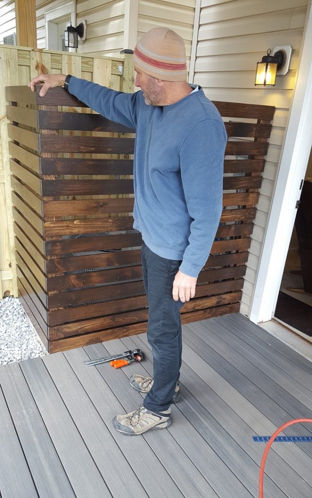 How to hide an HVAC unit with a DIY air conditioner screen!