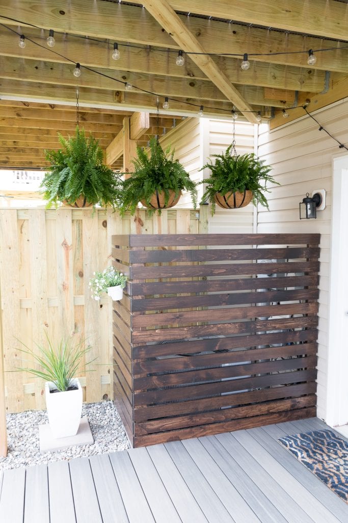 How to hide an HVAC unit with a DIY air conditioner screen!