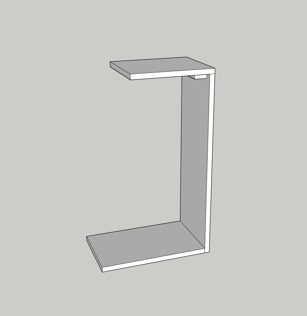 C-Shaped Side Table Build Plans // Sofa End Table Build Plans