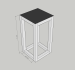 Concrete Outdoor Side Table Made From Pavers: Free Build Plans!