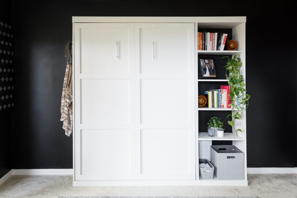 How to build a gorgeous DIY murphy bed using hardware kit plans!