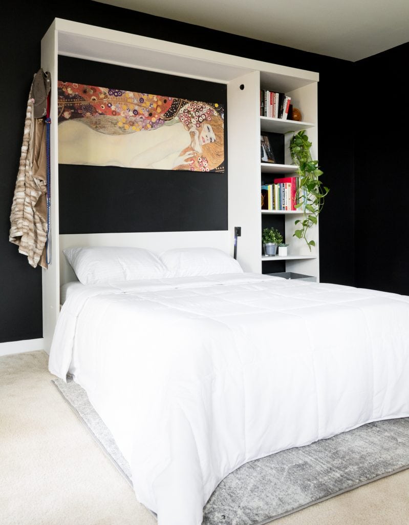How to build a gorgeous DIY murphy bed using hardware kit plans!