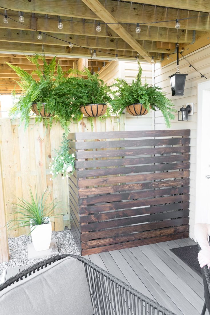 How to hide an HVAC unit with a DIY air conditioner screen!