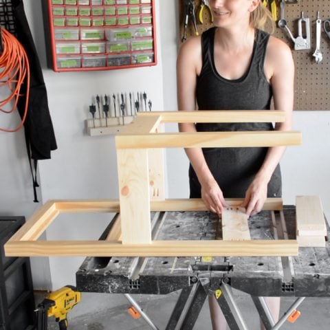 How to build an adorable DIY kids workbench!