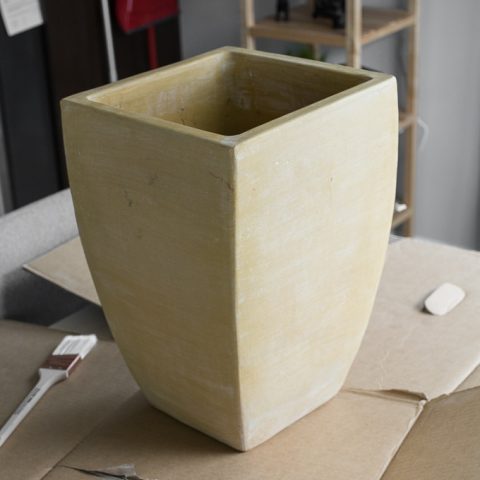 Waterproofing Clay Pots Using Thompson's Water Seal!