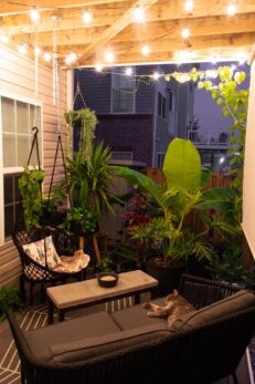 How to Hang Gorgeous Globe String Lights Under a Deck