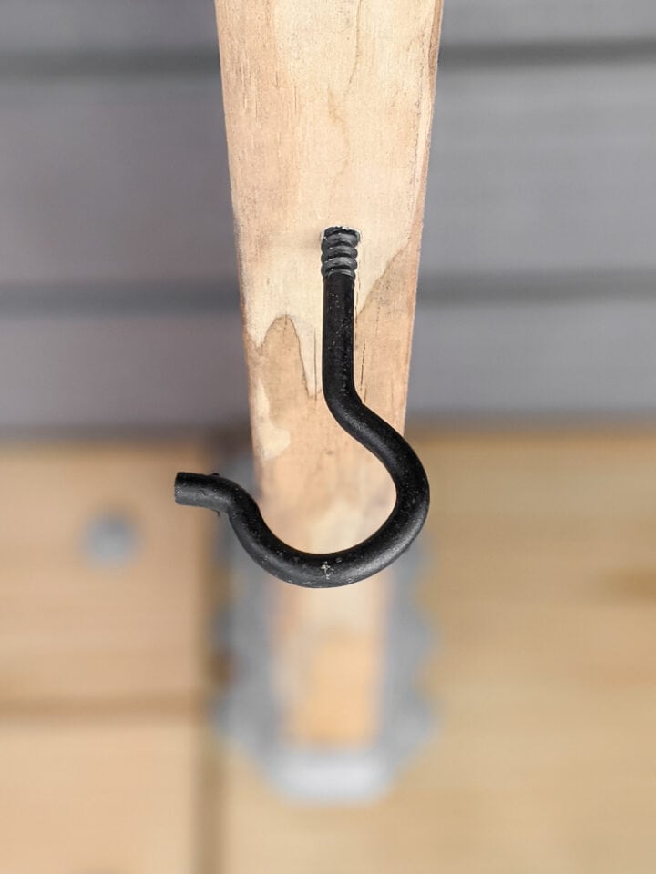 How to set up a DIY hanging plant rod to hang lots of plants