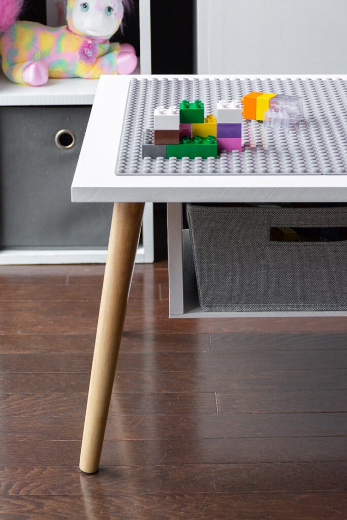 How to make an easy DIY Lego table with storage!