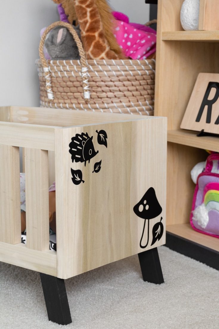 How to build a DIY modern babydoll crib, free plans!