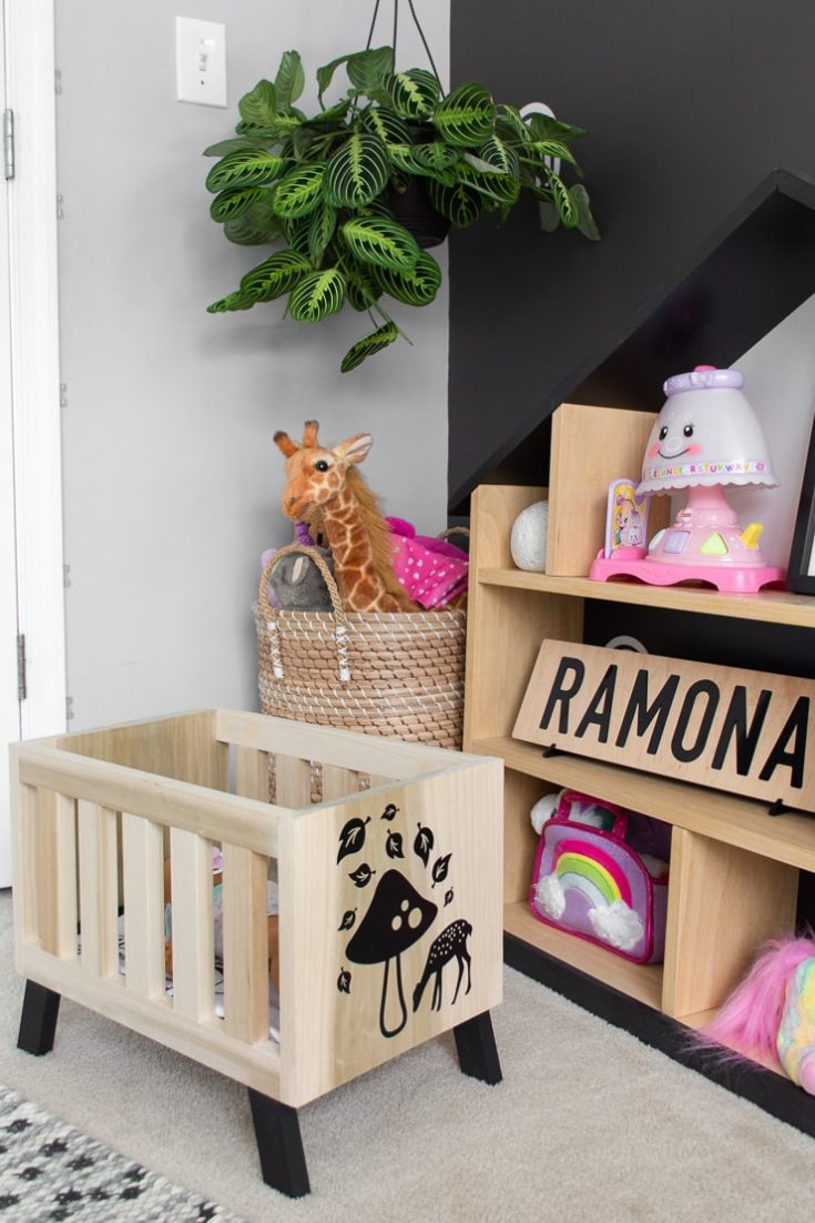 How to build a DIY modern babydoll crib, free plans!