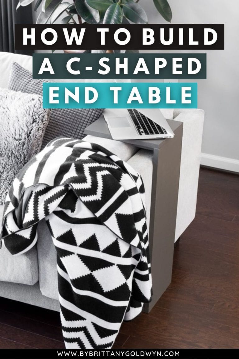 C-Shaped Side Table Build Plans // Sofa End Table Build Plans
