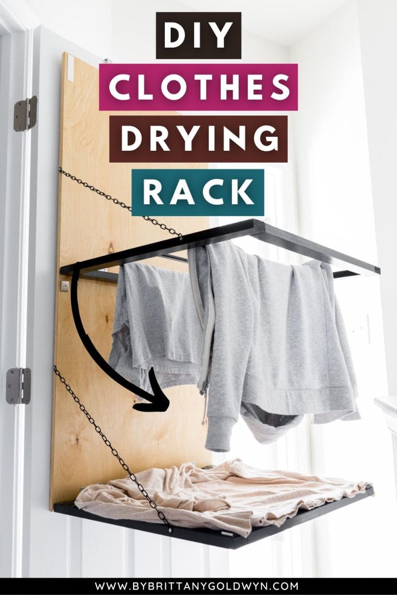 How to Build a Beautiful Fold-Up Hanging Drying Rack!