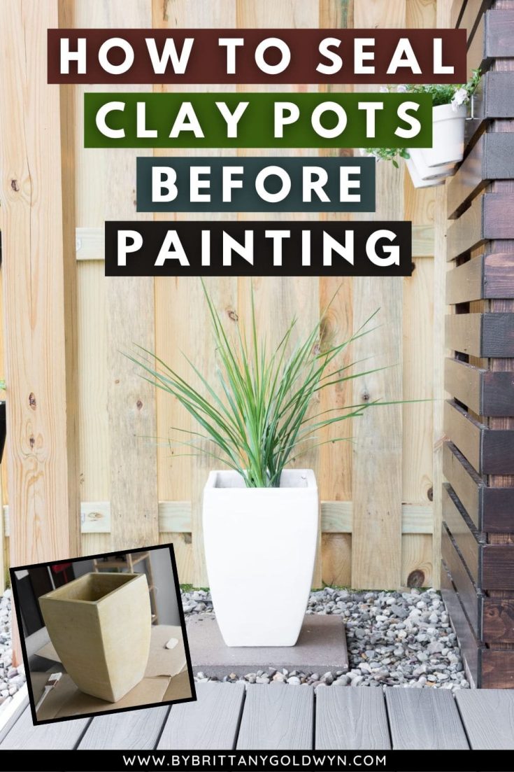 Waterproofing Clay Pots Using Thompson's Water Seal!