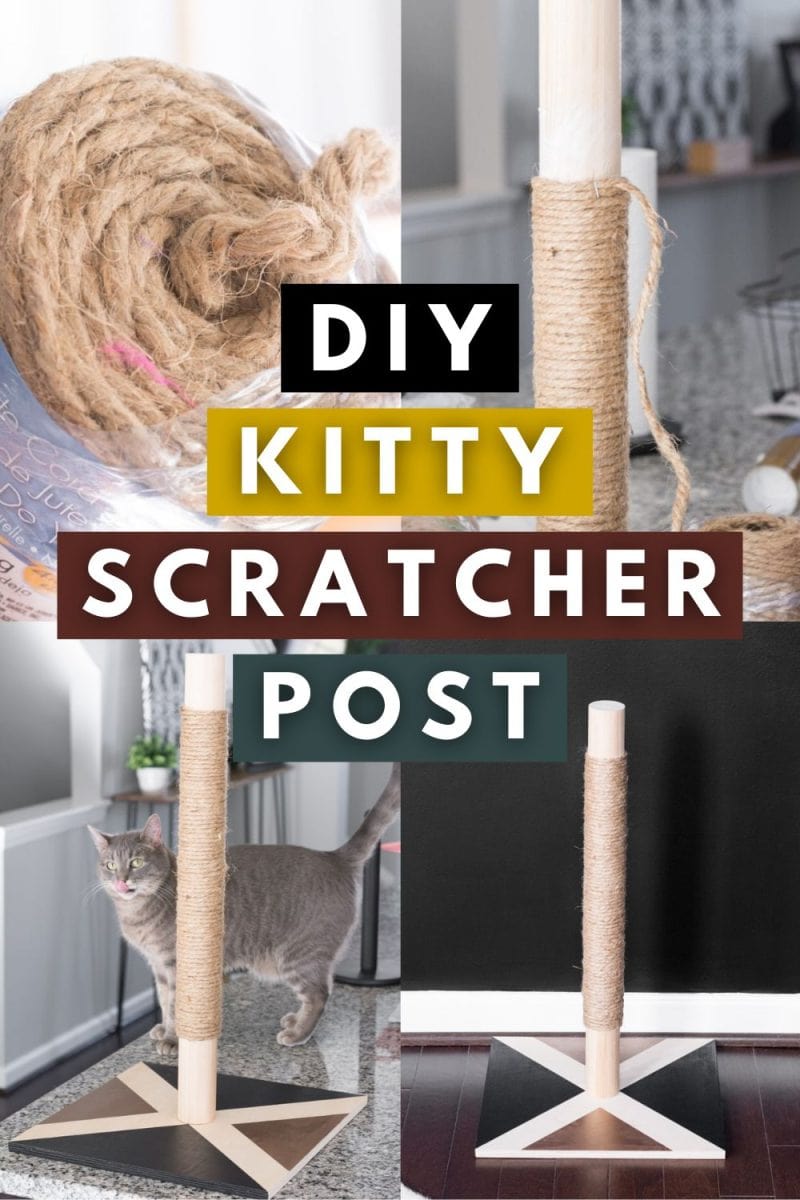 How to Make a Cat Scratching Post: Chic DIY Cat Scratcher