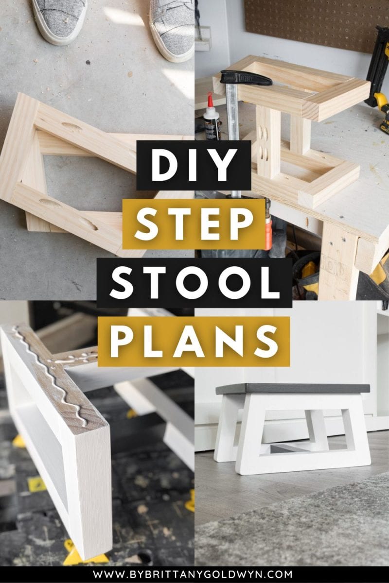 DIY Step Stool for Toddlers: Crate and Barrel Gage Step Stool Knock Off