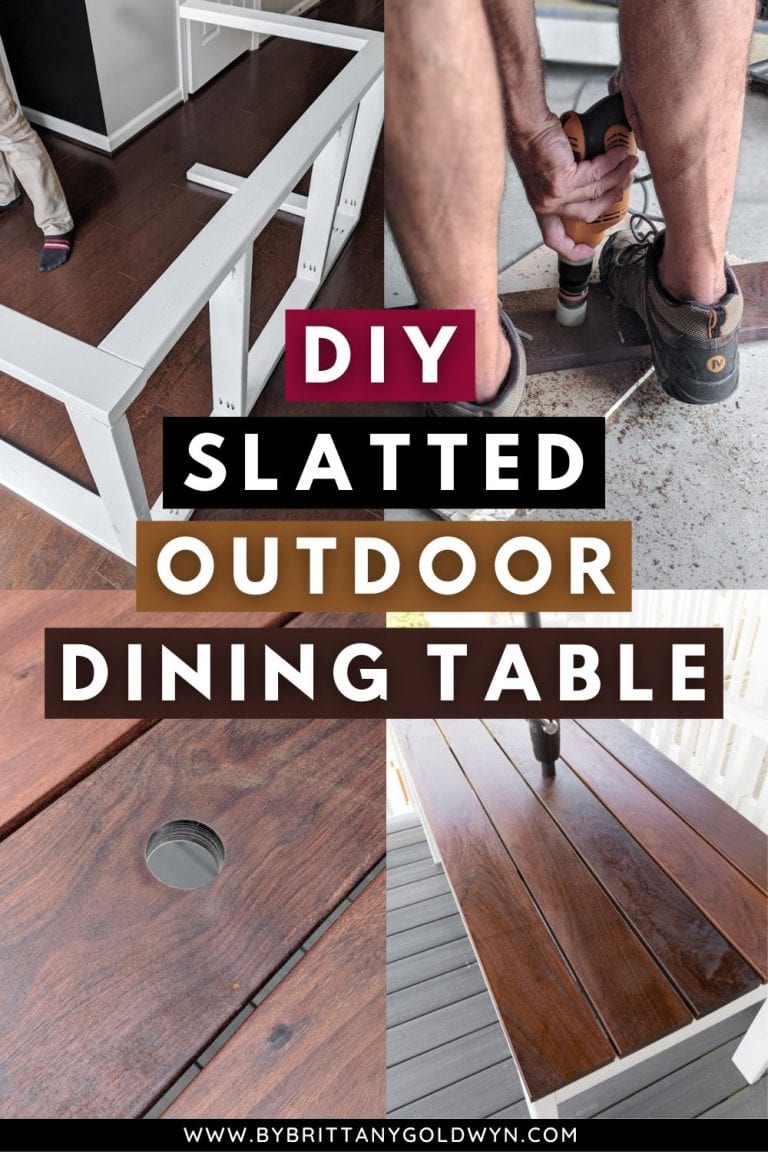 Slatted Outdoor Dining Table Build: DIY 2x4 Patio Furniture