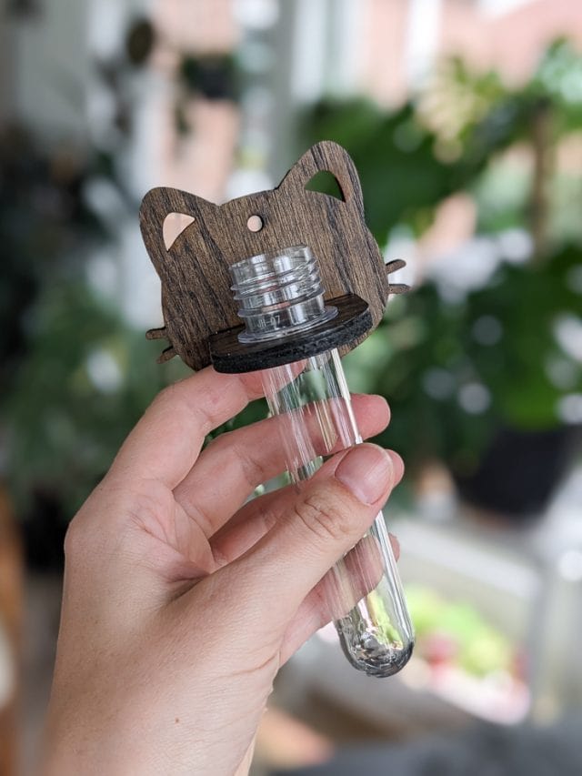 My test tube propagation stations made with a laser machine!