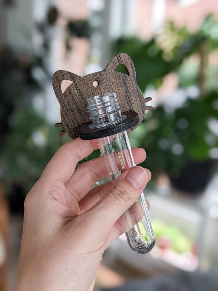 My test tube propagation stations made with a laser machine!