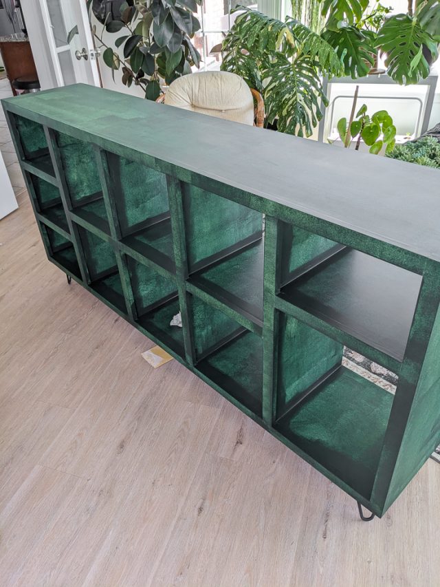 Check out our modern buffet-style cubby storage plans!
