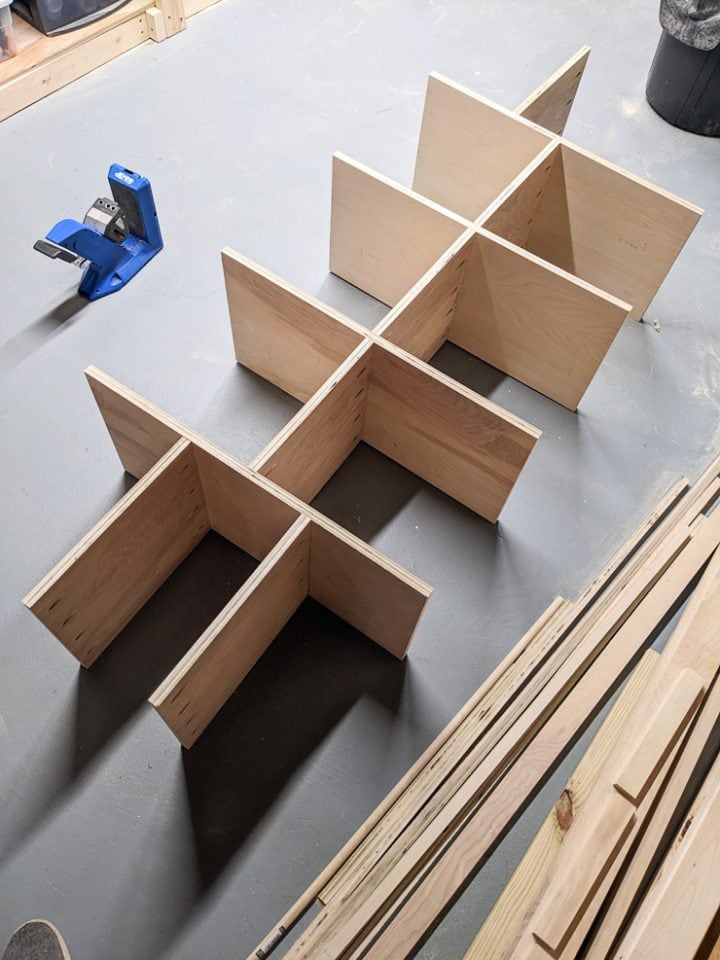Check out our modern buffet-style cubby storage plans!