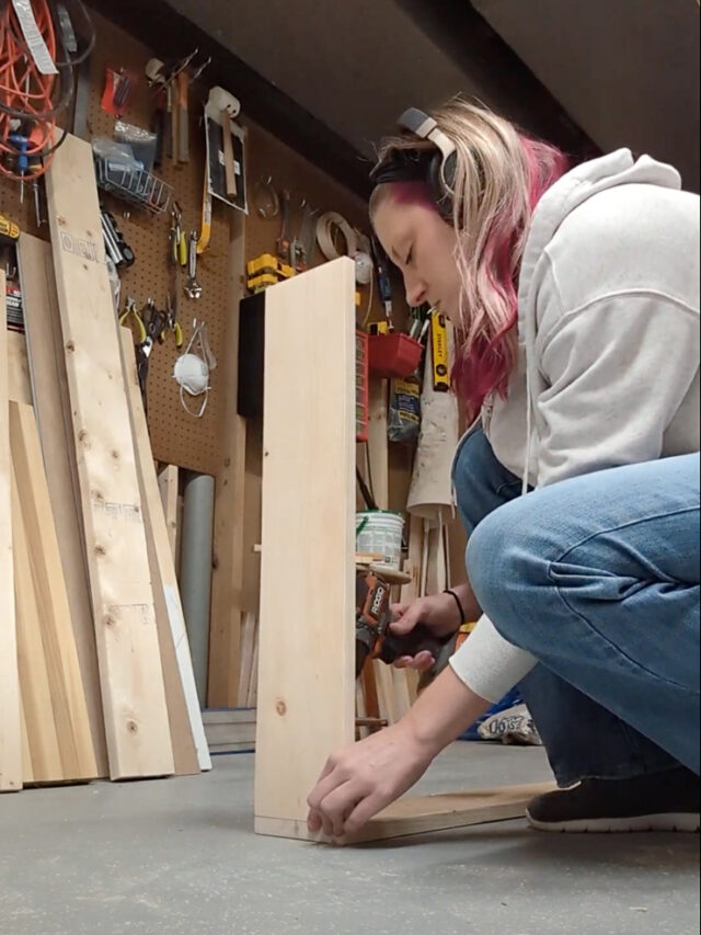 Our DIY behind-the-sofa skinny console table...with power!