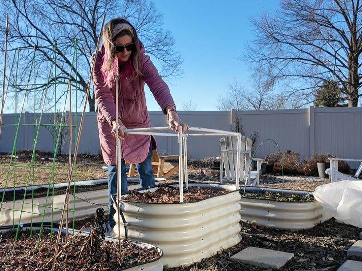 How to build a simple & cheap PVC pipe cold frame!